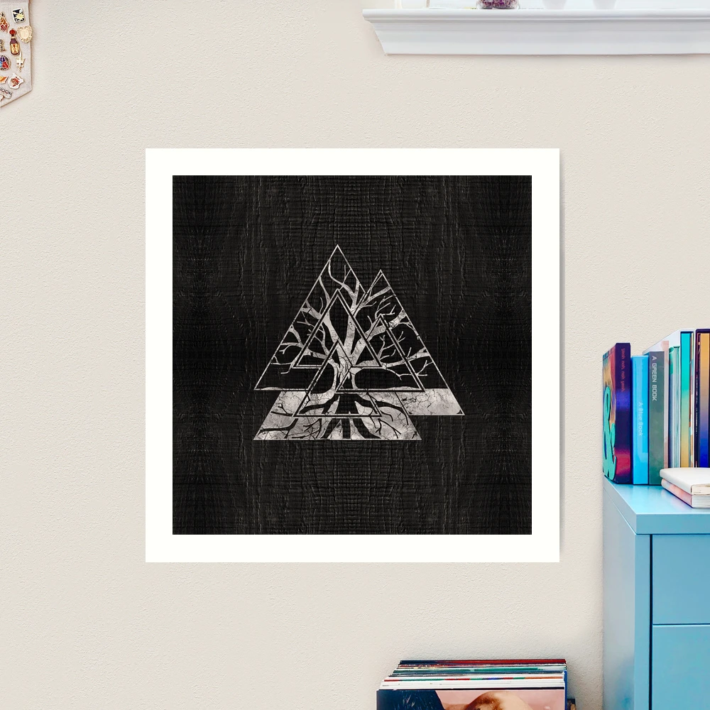 Valknut Symbol And Tree Of Life Svg