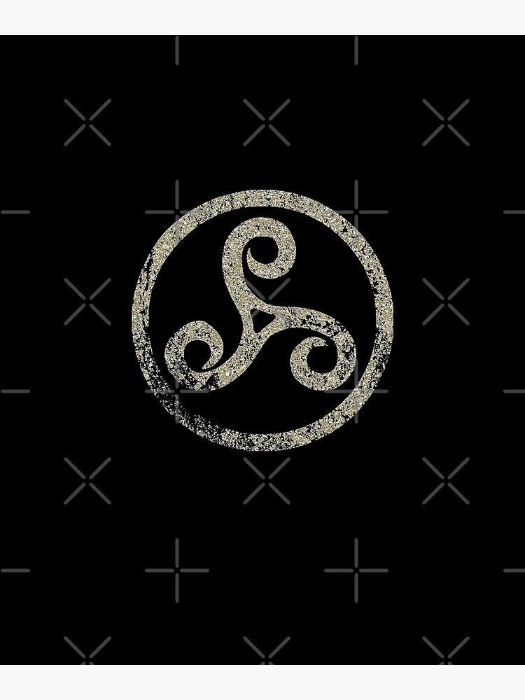 "Celtic Knot Triskele Traditional Manx Irish 3 Legs Spiral Symbol ...