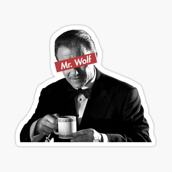 Winston Wolf Stickers | Redbubble
