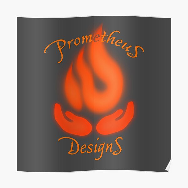 "Prometheus Designs Logo" Poster for Sale by Beery | Redbubble