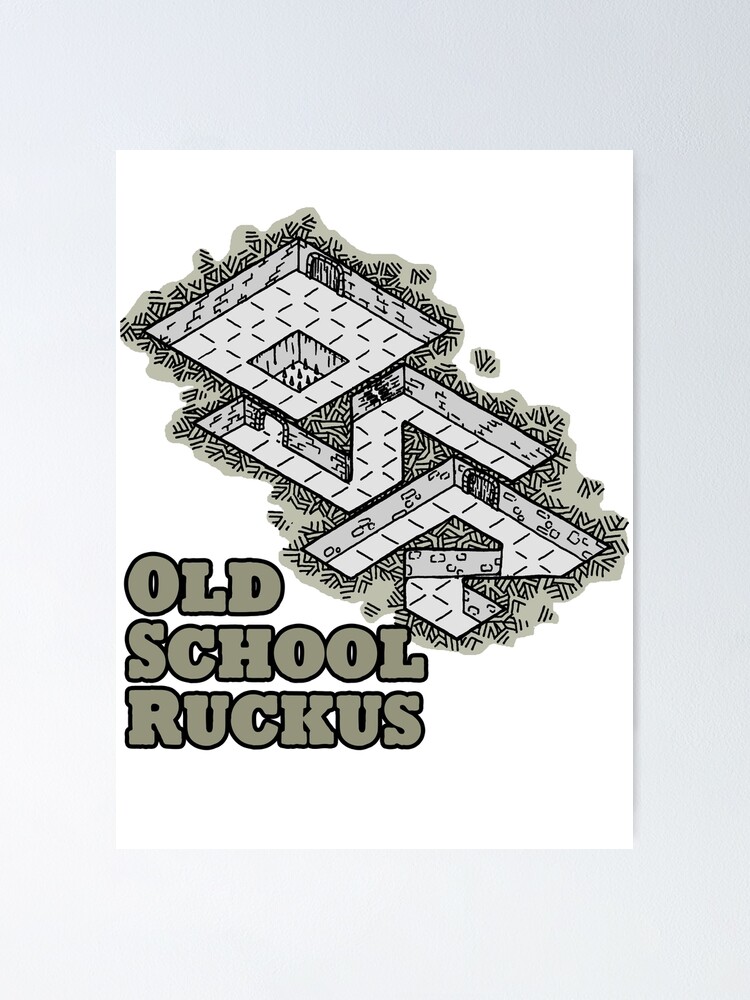 "Old School Ruckus" Poster for Sale by DysonLogos | Redbubble
