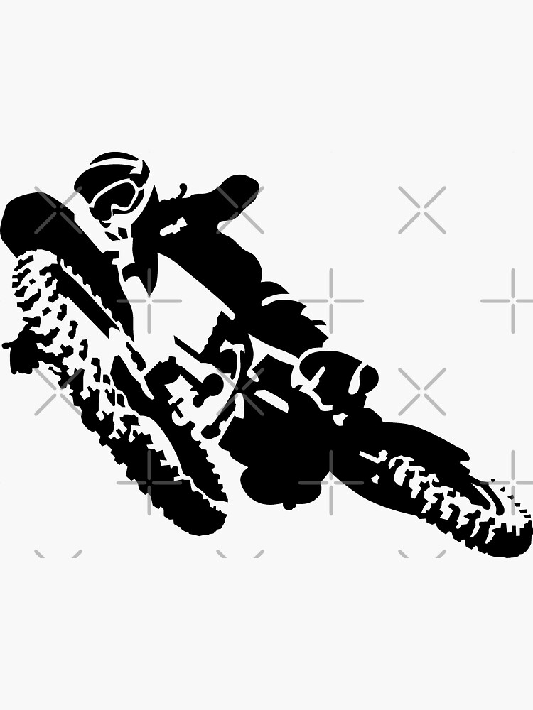 "Motocross" Sticker by Sibo Miller | Redbubble