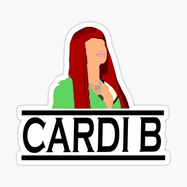 "Cardi B - Bodak Yellow" Sticker for Sale by NowAndForever | Redbubble