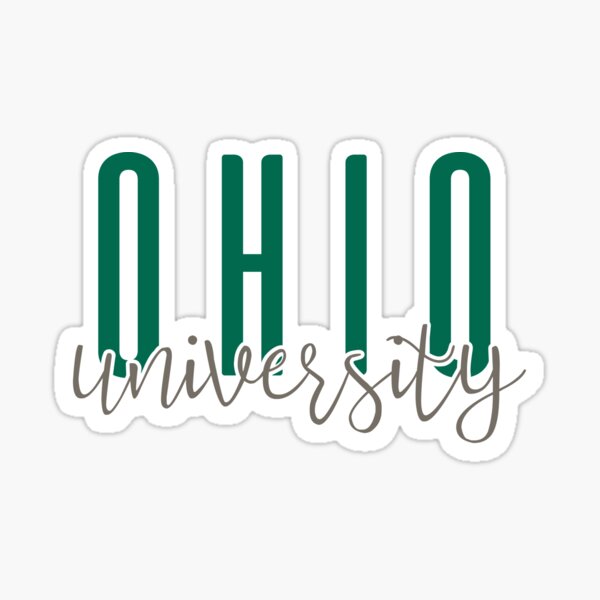 "Ohio University" Sticker for Sale by Patricia Hart | Redbubble