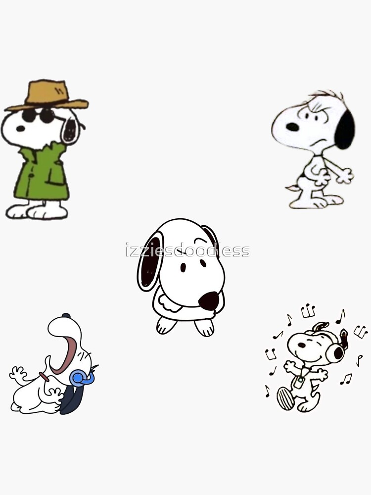 "snoopy collection of memes" Sticker for Sale by izzielindseyart ...