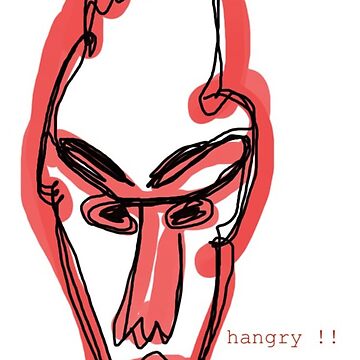 "Hangry" Sticker for Sale by lmexpressions | Redbubble