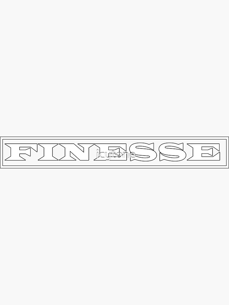 "Finesse Logo" Sticker by icytone | Redbubble