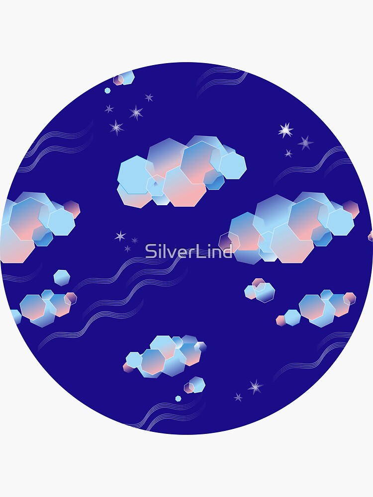 "Evening clouds" Sticker for Sale by SilverLind | Redbubble