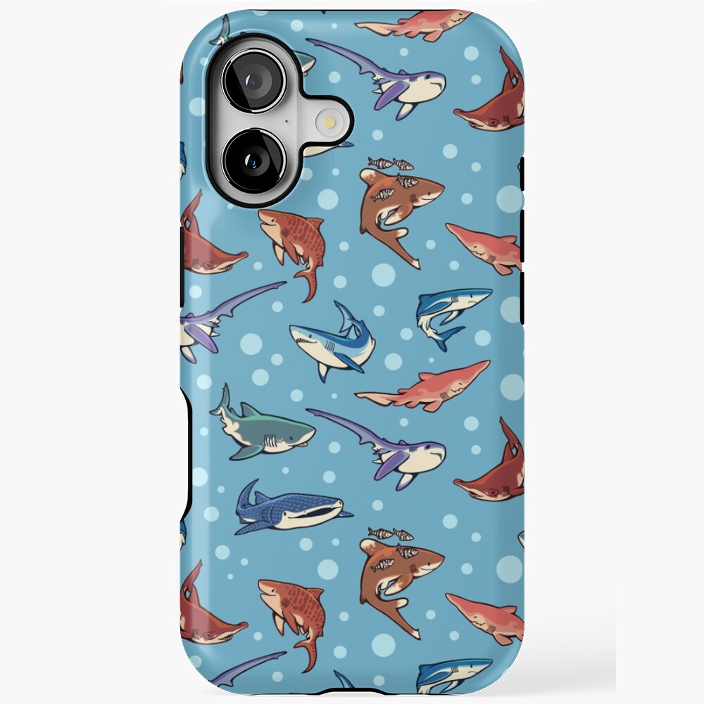 "Sharks in the light blue" Sticker for Sale by Colordrilos | Redbubble