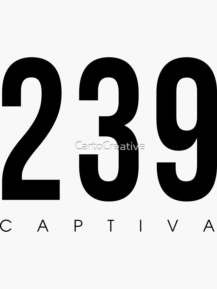 "Captiva, FL - 239 Area Code design" Sticker for Sale by CartoCreative ...