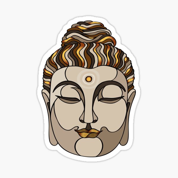 "Buddha" Sticker for Sale by majoihart | Redbubble