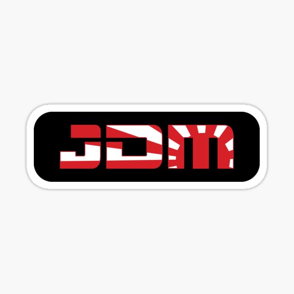 "JDM Text Design" Sticker for Sale by Swizzle101 | Redbubble
