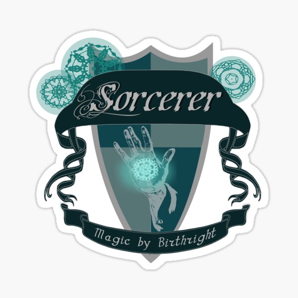 "Dungeons and Dragons Class: Sorcerer Crest" Sticker for Sale by grace ...