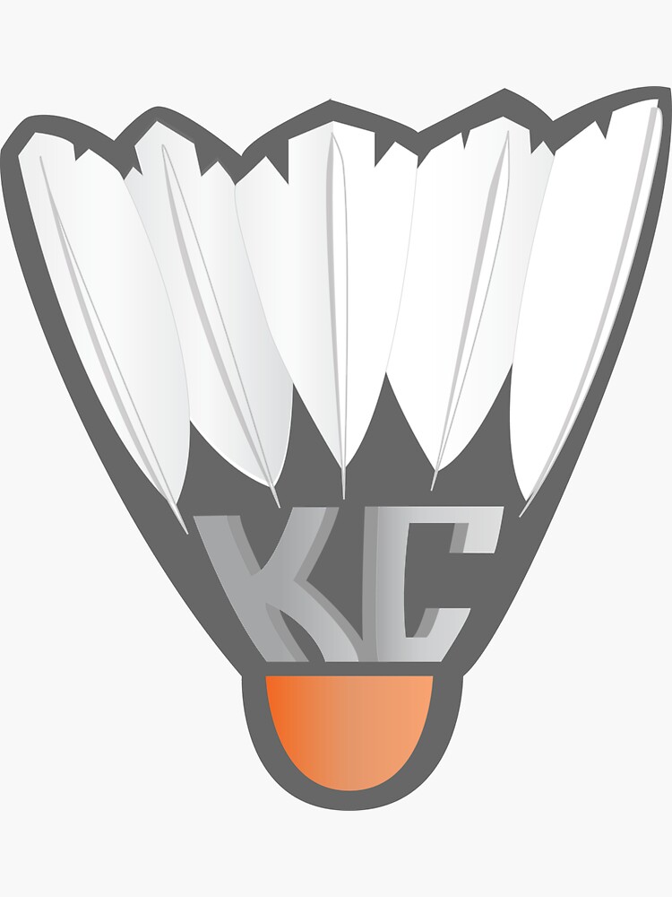 "KC Shuttlecock" Sticker for Sale by fly-ovr | Redbubble