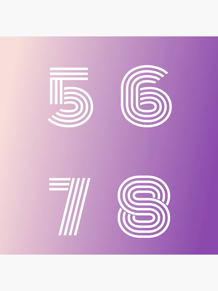 "5678 Purple Graphic" Sticker for Sale by ProfessorRiff | Redbubble