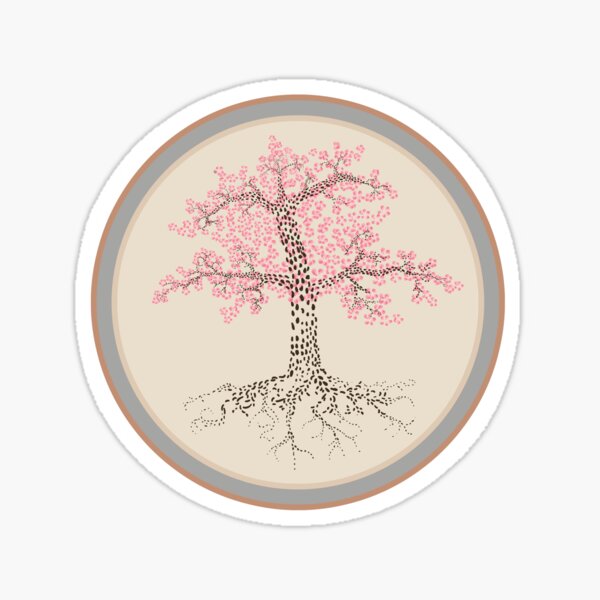 "Cherry Blossom Tree" Sticker for Sale by aberardi | Redbubble