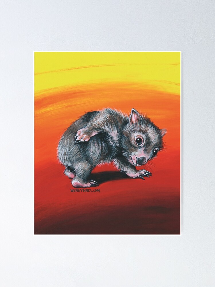 Póster «Scratch, el wombat» de Wendybinks | Redbubble