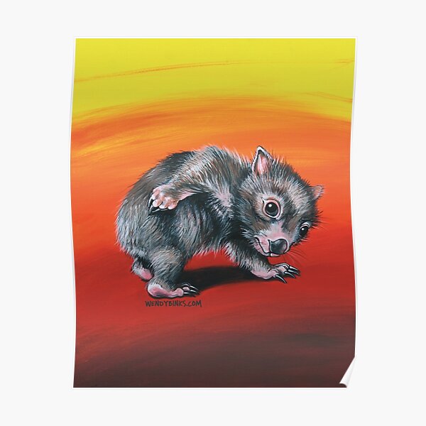 Póster «Scratch, el wombat» de Wendybinks | Redbubble