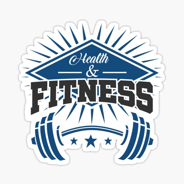 "Fitness Health Training" Sticker for Sale by Lukudili | Redbubble