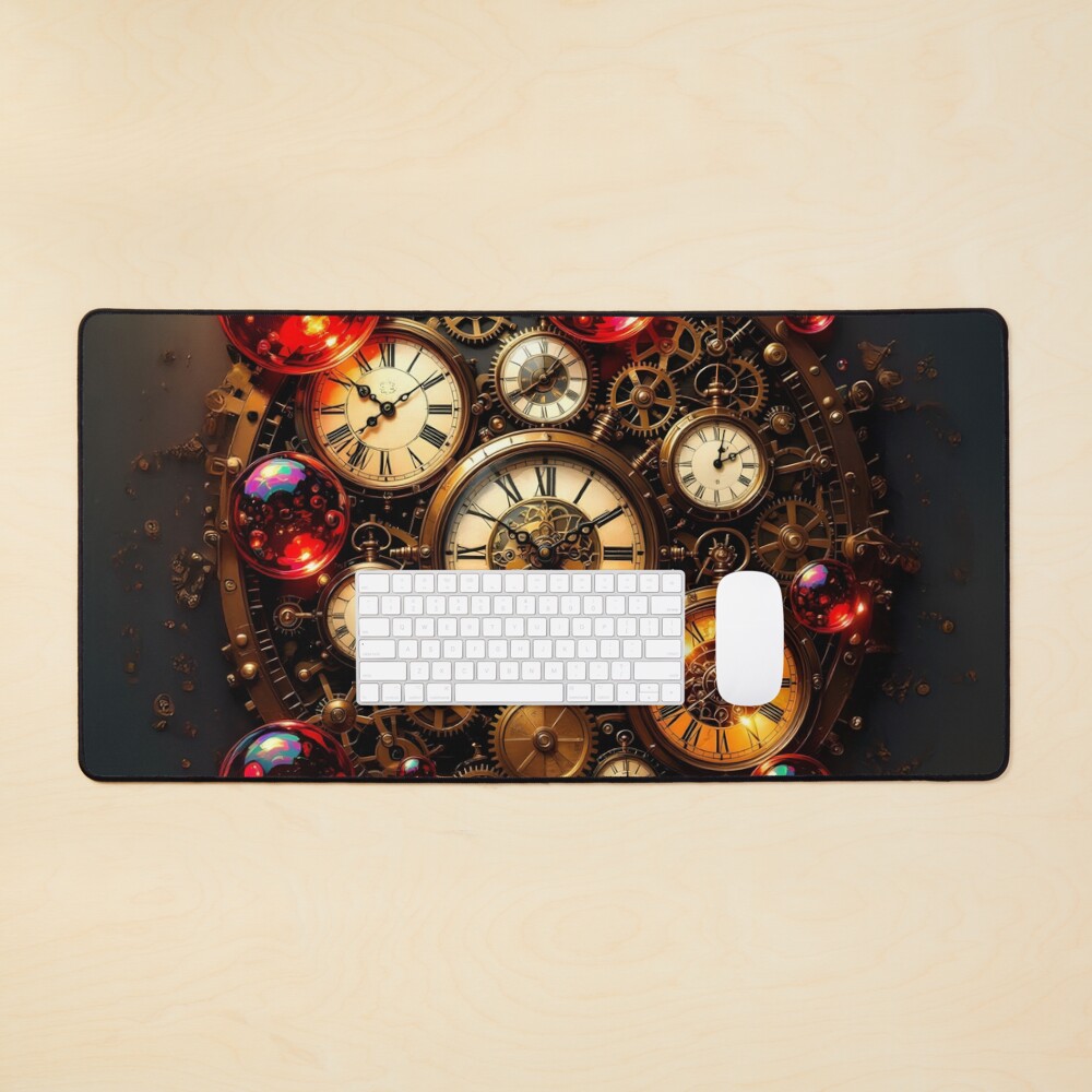 "Steampunk Red Bubbles With Intricate Clockwork" Coasters (Set of 4 ...