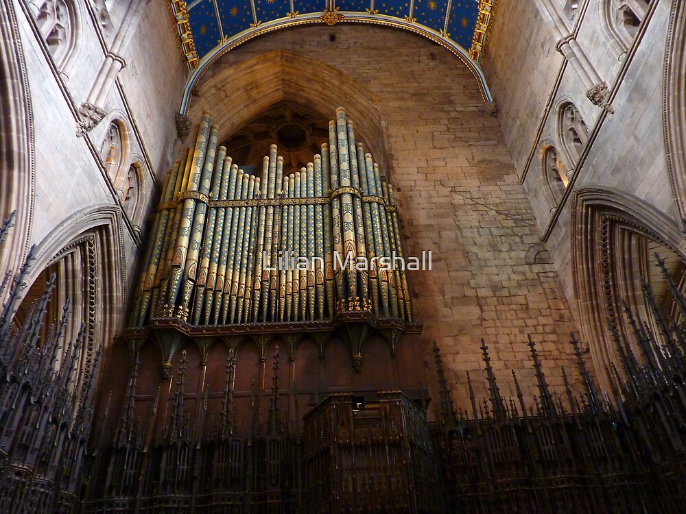 "CARLISLE CATHEDRAL ORGAN " by Lilian Marshall | Redbubble
