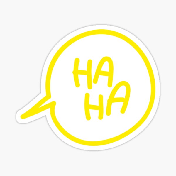 "HAHA" Sticker for Sale by MallsD | Redbubble