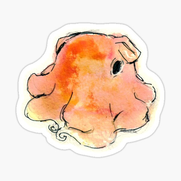"Dumbo Octopus (watercolour)" Sticker for Sale by castleofjo | Redbubble