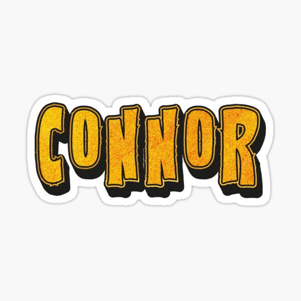 Custom Connor Nametag Stickers for Sale | Redbubble