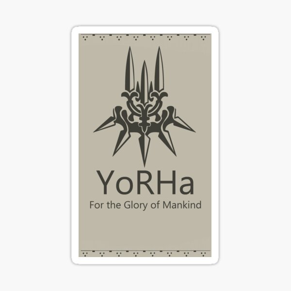 "Yorha logo " Sticker for Sale by ckc73 | Redbubble