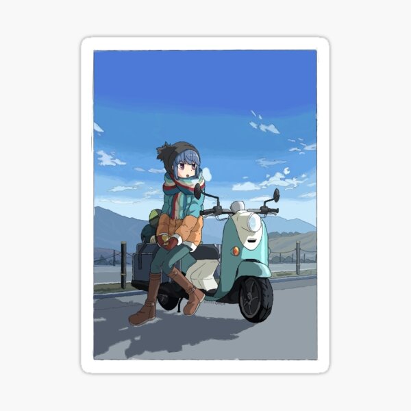 "Yuru Camp - Rin" Sticker for Sale by Mr-Bearpuncher | Redbubble