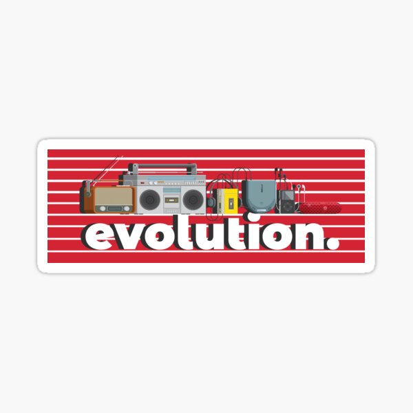 "evolution" Sticker by Kliffte | Redbubble