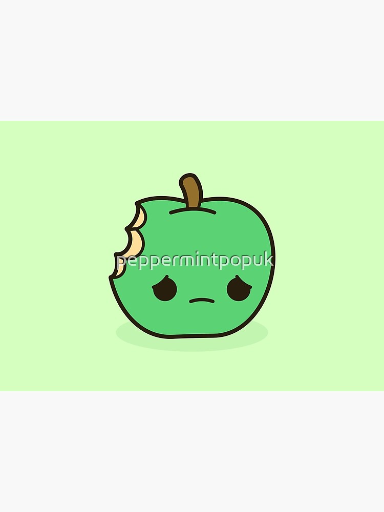 "Cute sad apple" Poster by peppermintpopuk | Redbubble