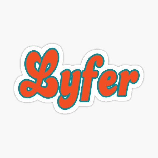 "Miami LYFER!" Sticker by OffensiveLine | Redbubble