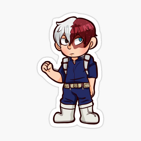 "Shoto Todoroki Sticker" Sticker for Sale by Esmahasakazoo | Redbubble