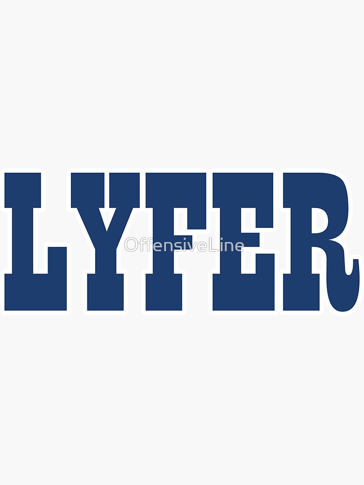 "Indy LYFER!!!" Sticker for Sale by OffensiveLine | Redbubble