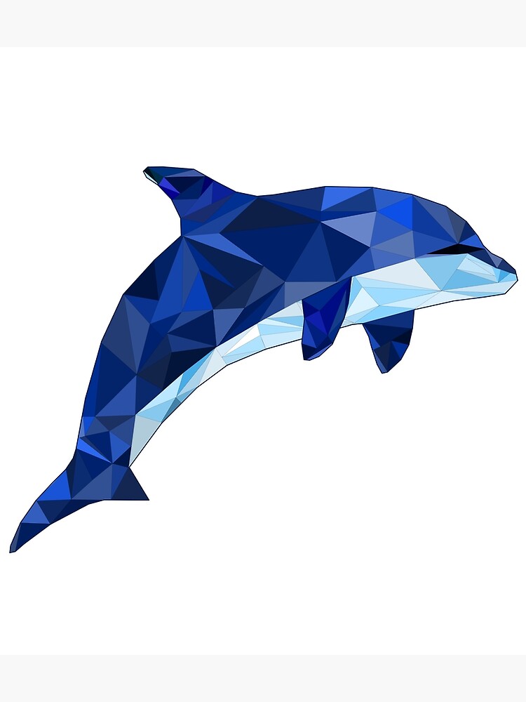 "Geometric Dolphin" Art Print by chriswilson111 | Redbubble