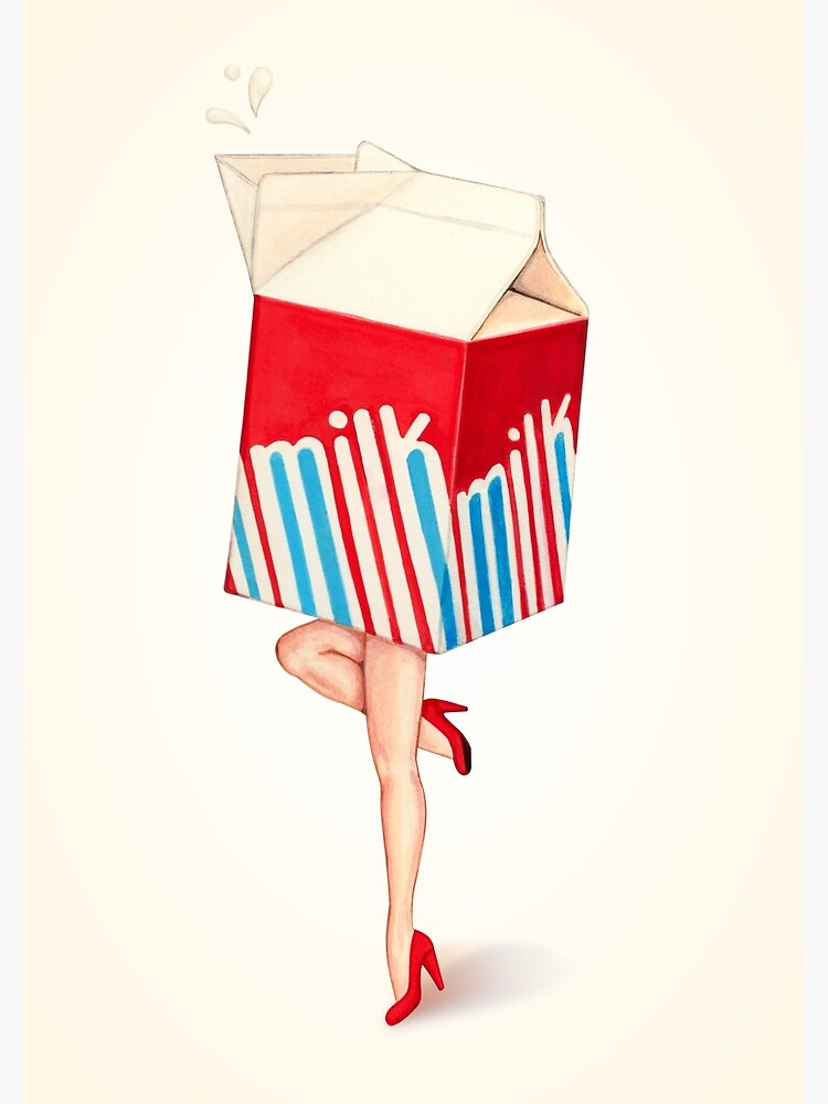 "Milk Pin-Up" Poster by KellyGilleran | Redbubble