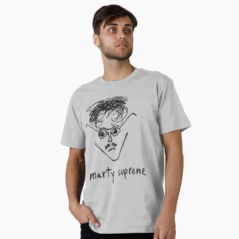 "Timothée Chalamet Marty Supreme Doodle T-Shirt – Minimal Line Art ...
