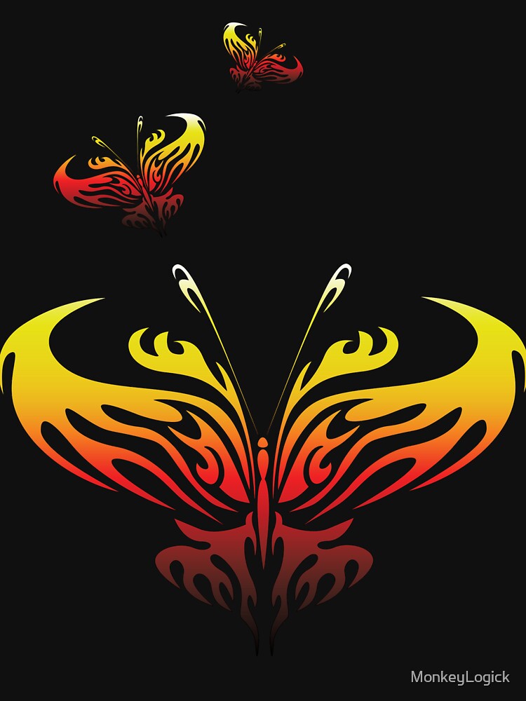 "Fire Butterflies" T-shirt by MonkeyLogick | Redbubble