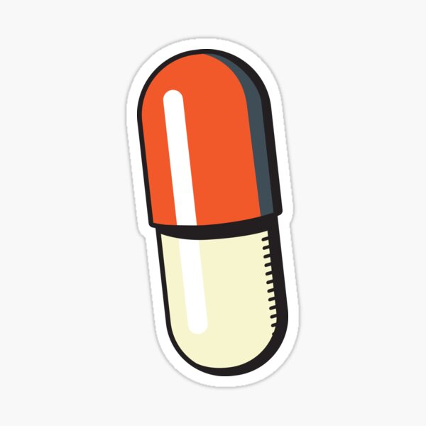 "Red Pill" Sticker by dtkindling | Redbubble