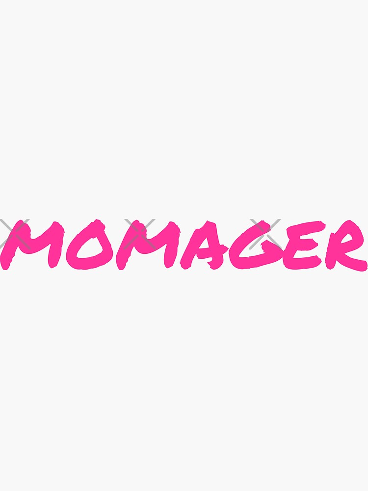 "Momager" Sticker for Sale by DrVx | Redbubble