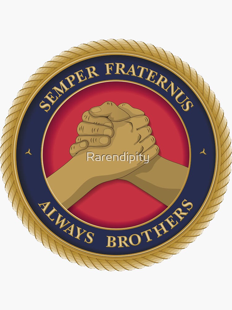 "USMC, Semper Fraternus - Always Brothers" Sticker for Sale by ...