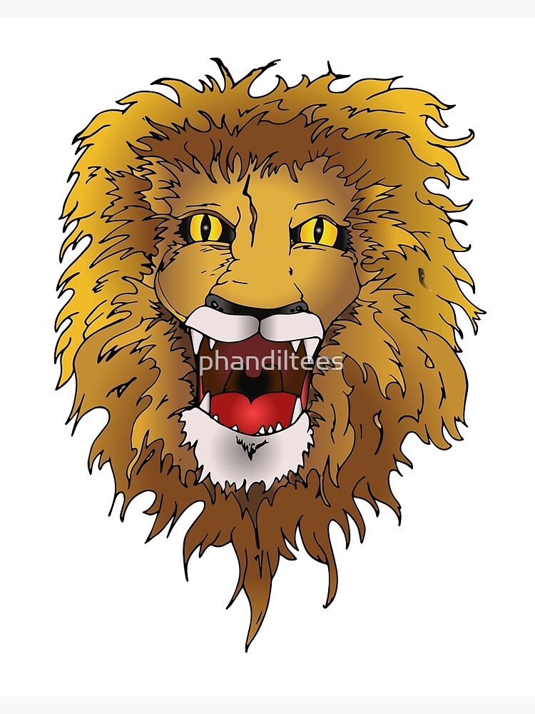 "Creepy Lion" Art Board Print for Sale by phandiltees | Redbubble