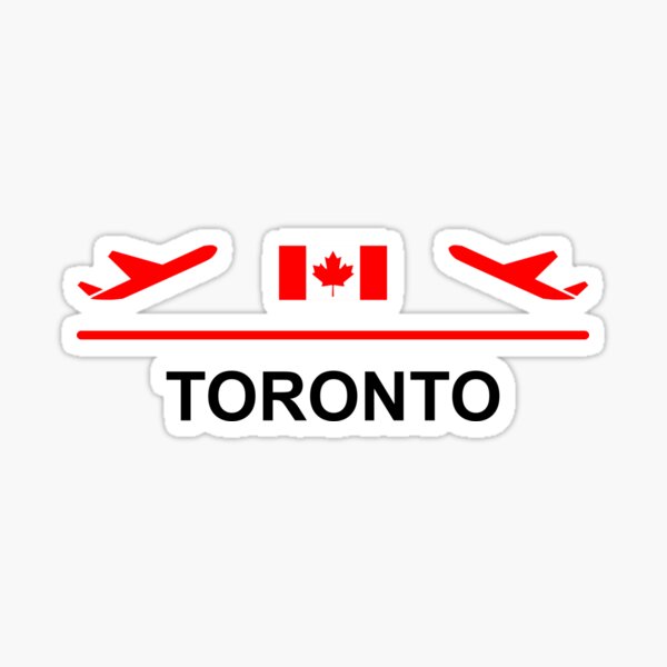 "Toronto Canada Airport Plane Light-Color" Sticker for Sale by ...