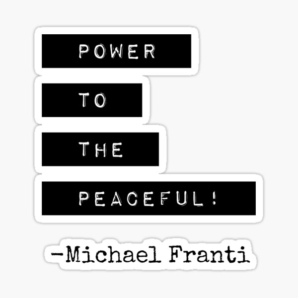 Michael Franti Stickers | Redbubble