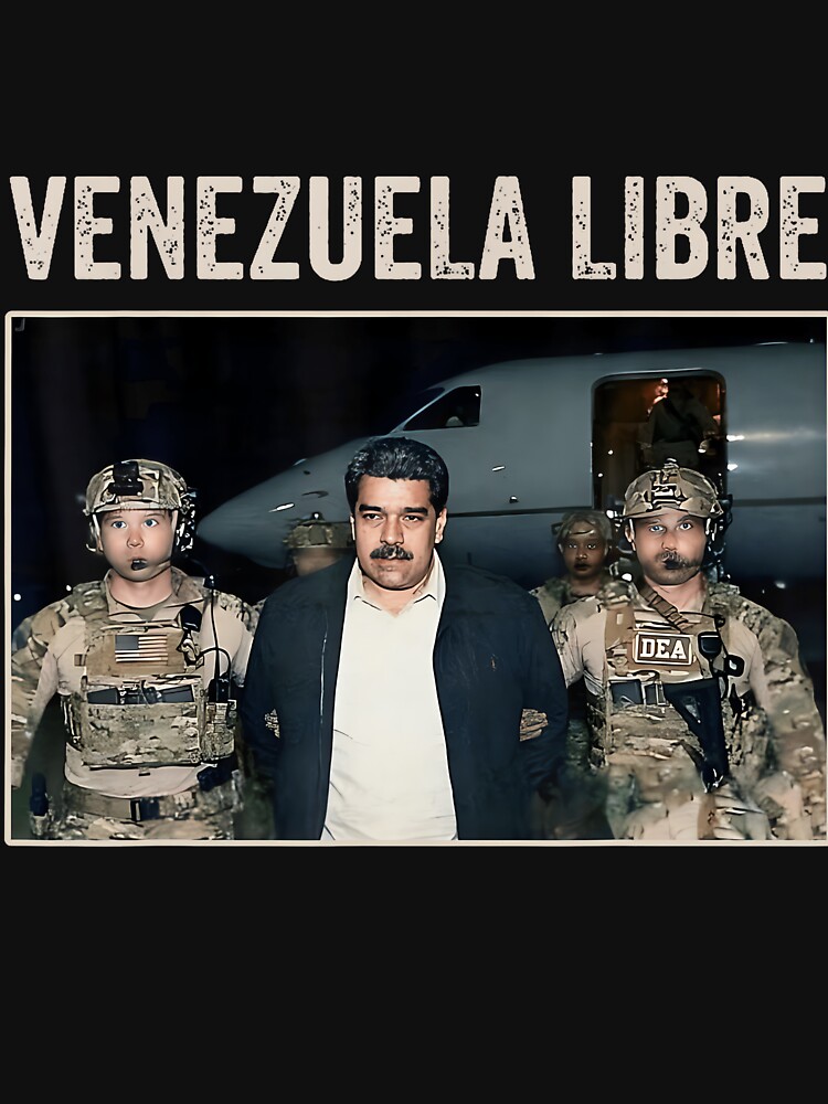 "Venezuela Libre Funny Nicolas Maduro Captured" Classic T-Shirt for ...
