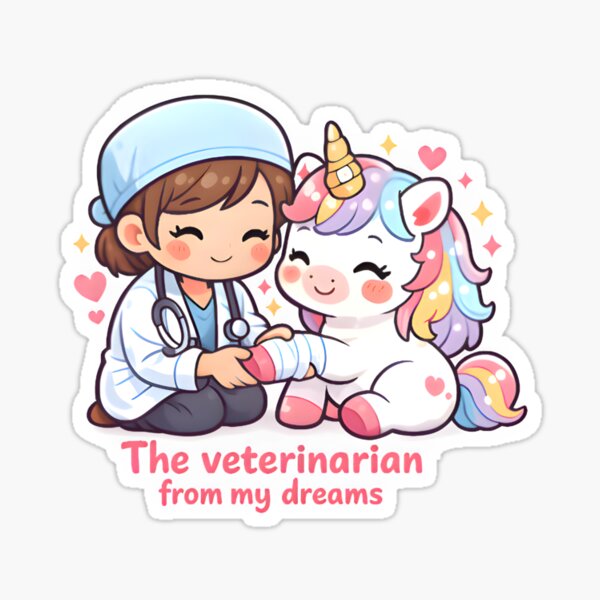 Kawaii Veterinary Stickers for Sale | Redbubble