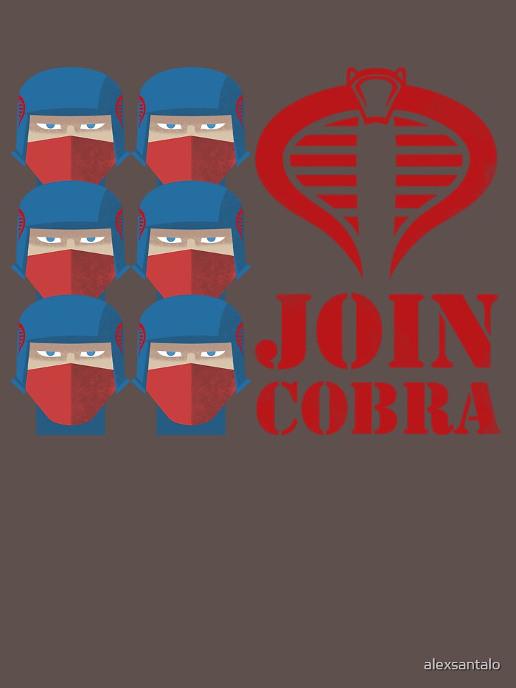 "Join Cobra!" T-shirt for Sale by alexsantalo | Redbubble | cobra t ...