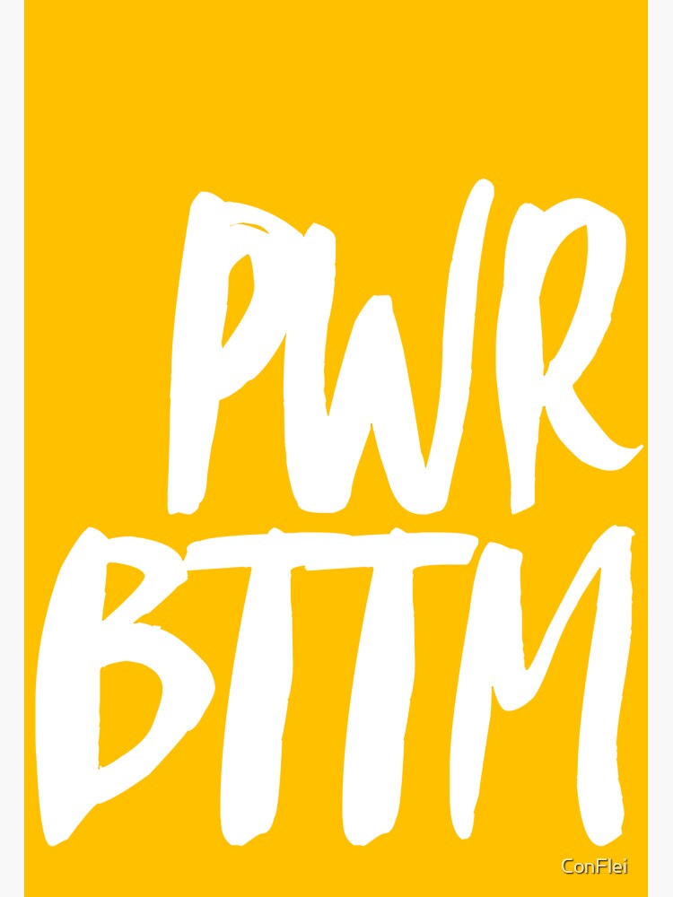 "Power bottom" Sticker by ConFlei | Redbubble