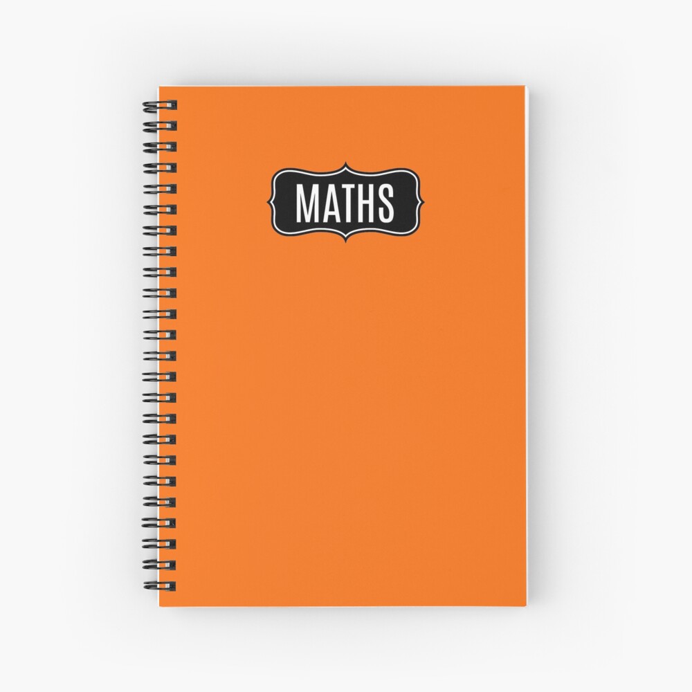 "maths label" Spiral Notebook by shopariana1993 | Redbubble